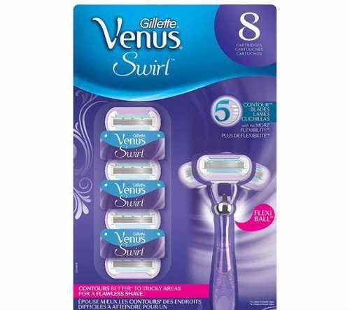 Venus Swirl станок и кассеты для бритья 8 шт