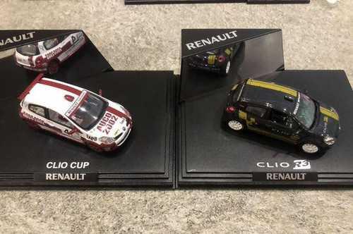 Молели 1/43 Renault clio sport 2шт