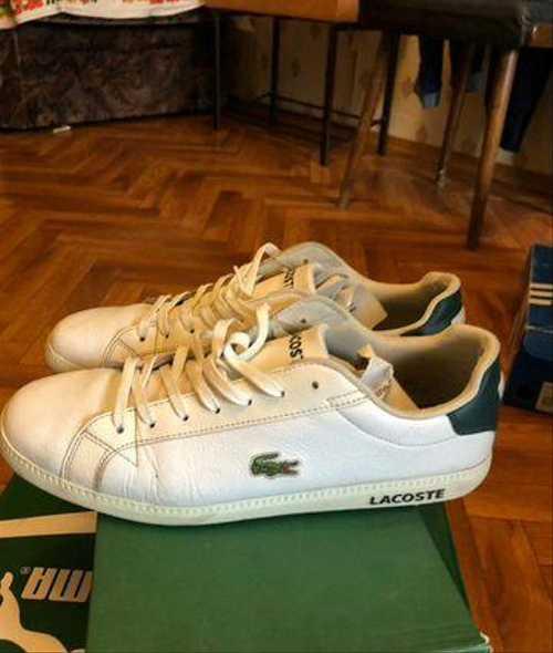 Кожаные кеды Lacoste