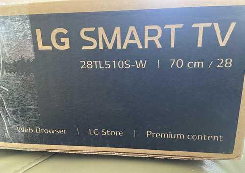 Телевизор LG белый 28" новый