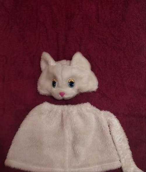 Карнавальный костюм «Кошка» (белый, на 4-8 лет)