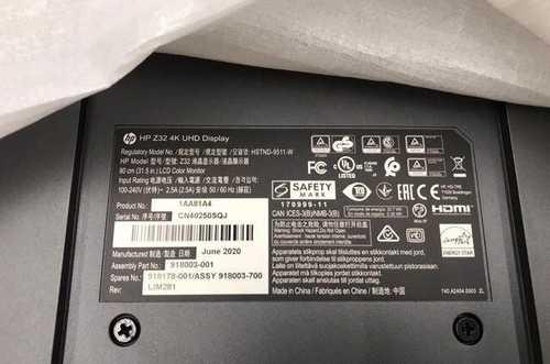 Монитор HP Z32 4K UHD Display