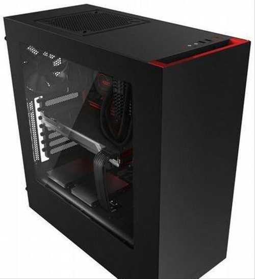 Компьютерный корпус nzxt S340 Black/Red