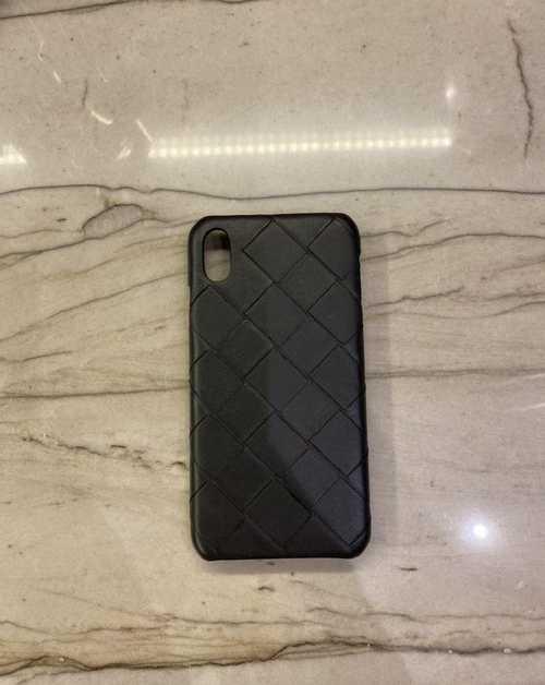 Чехол Bottega Veneta (черный). На iPhone XS Max