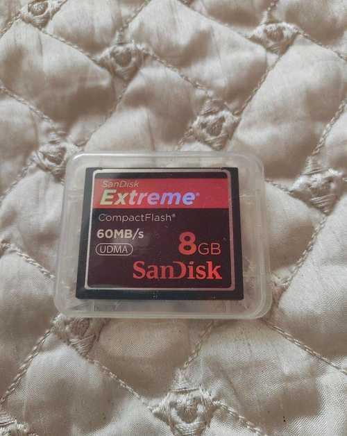 CF карта памяти 60 mb/s Sandisk 8 gb