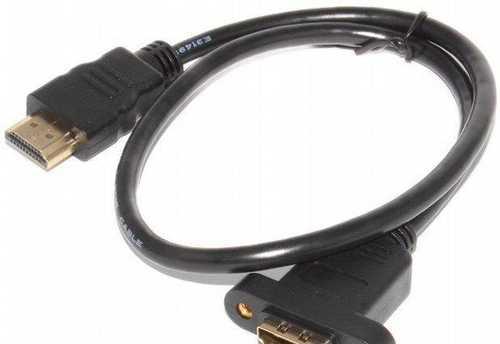 Удлинитель hdmi - hdmi "m-f", 0.5 м, с креплением