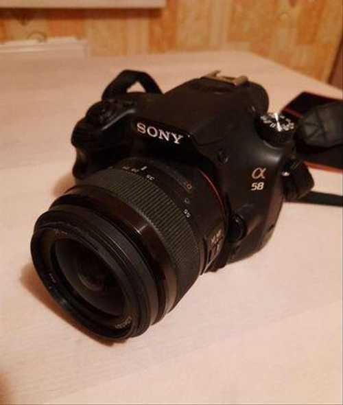 Зеркальный фотоаппарат Sony Alfa SLT-A58