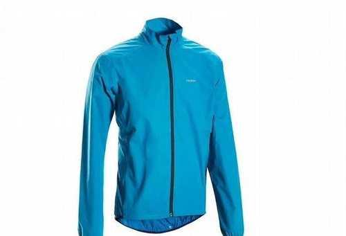 Куртка-дождевик для велоспорта rc100 синяя triban