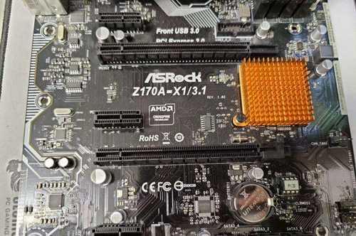 Intel i7 7700k + мать Arock Z170 + кулер