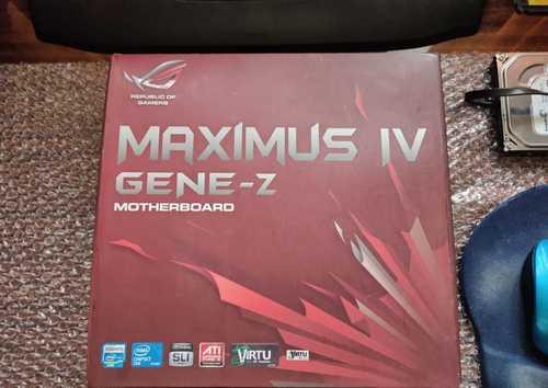 Asus maximus IV gene-Z + I7 2600K + Thermalright