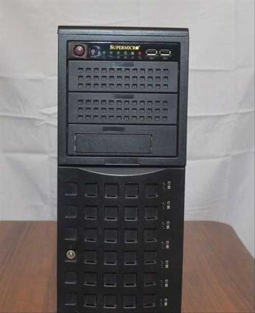 Сервер Supermicro 4U 2xXeon E5-2667V2/64G/6Tb SAS