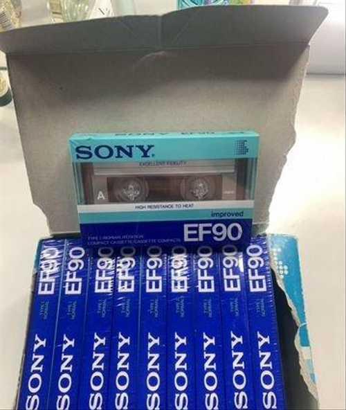 Аудиокасса sony EF90 новая Япония