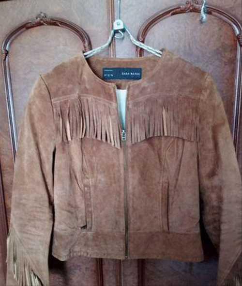 Zara Basic Куртка замшевая