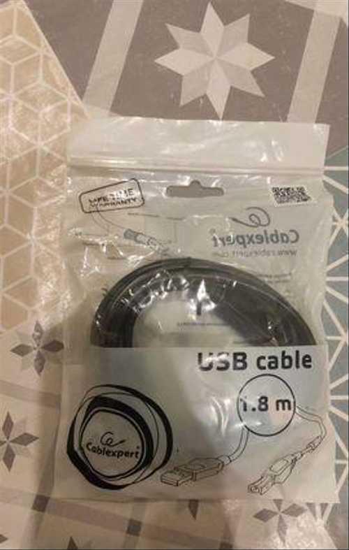 Кабель USB-A - USB-B