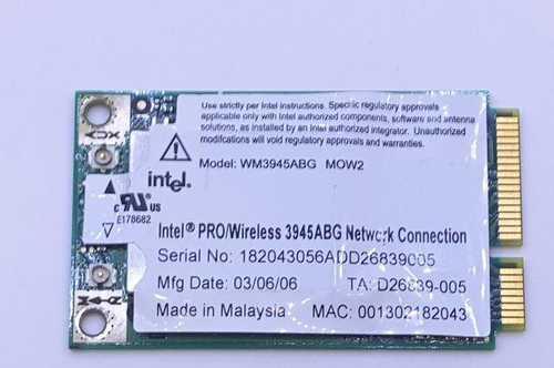 Mow2 sale partner ru. Wi-Fi модуль Intel wm3945abg. Wm3945abg mow2. Intel 3945 abg. Wi-Fi-модуля Mini PCI-E К USB 2,0.