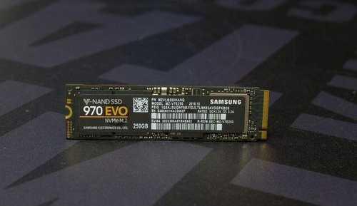 SSD накопитель Samsung m.2 NVMe 970 EVO plus 250gb