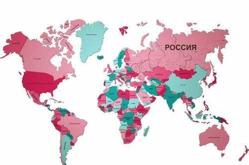 Карта Мира с Подсветкой