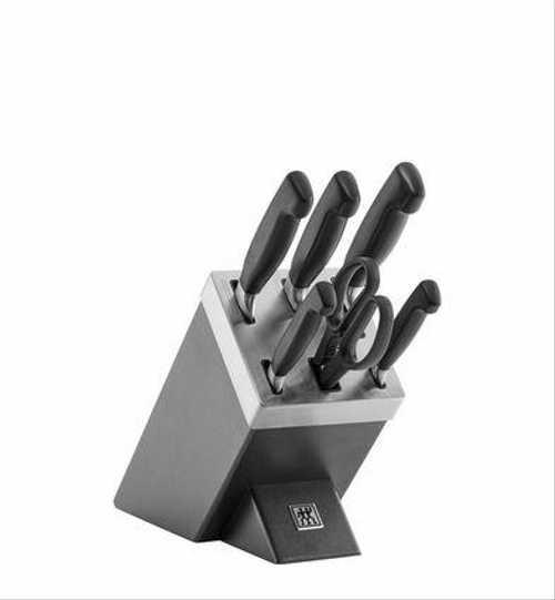 Набор ножей Zwilling 7 пр, цвет - серый