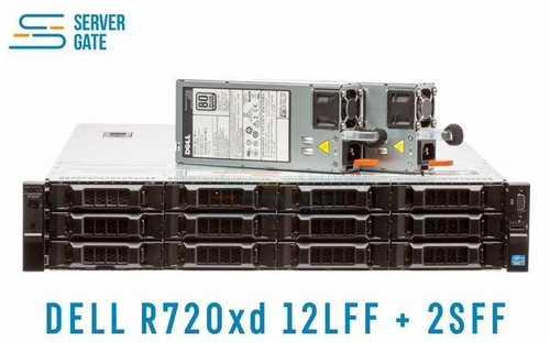 Сервер dell R720 12LFF 2SFF 2x E5-2697v2 384GB