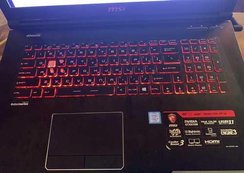 Игровой ноутбук msi