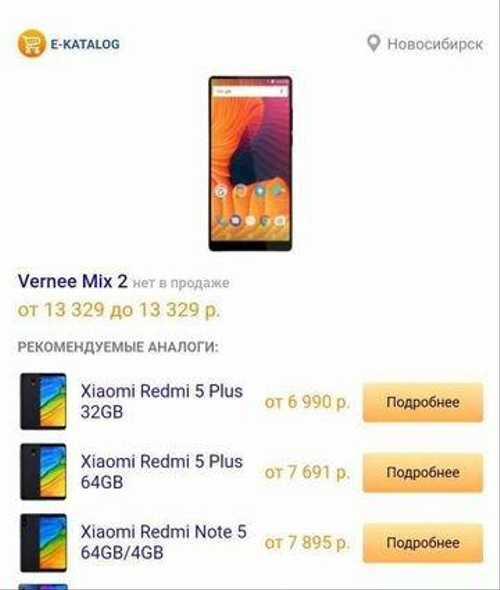 Мобильные телефоны vernee MIX2