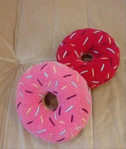 Декоративная подушка-пончик