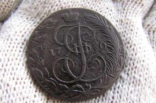 5 копеек 1790 год. (км ) подлинник