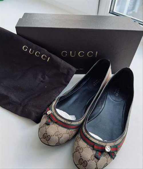 Балетки gucci оригинал 40.5