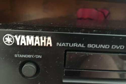 Ресивер yamaha c сабвуфером и аудиосистемой sven