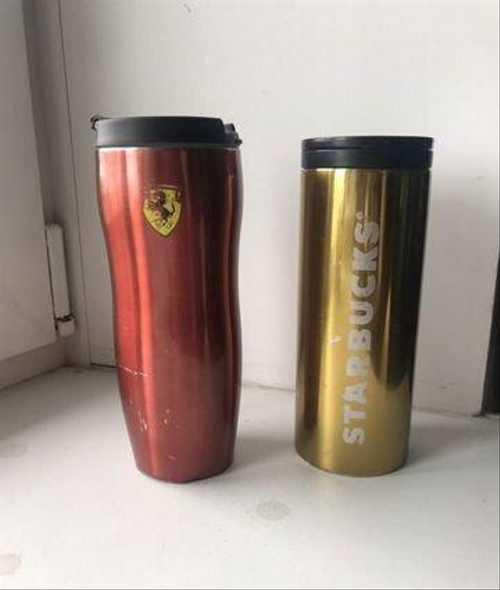 Термокружка металл Ferrari Starbucks