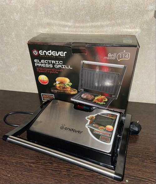 Электрогриль Endever Grillmaster 114 Silver