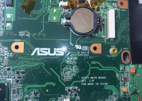 Материнская плата Asus N73S N73SV (не запускается)