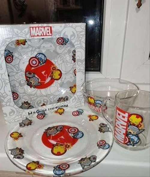 Подарочный набор детской посуды Marvel Марвел