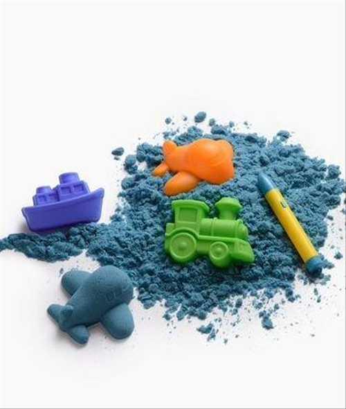 Кинетический песок, голубой, 450г
