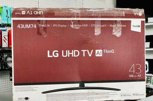 Телевизор LG 43UM7450PLA/UHD 4K/Smart/Гарантия