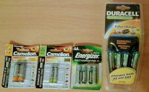 Батарейки в упаковке: Camelion,Energizer и Duracel