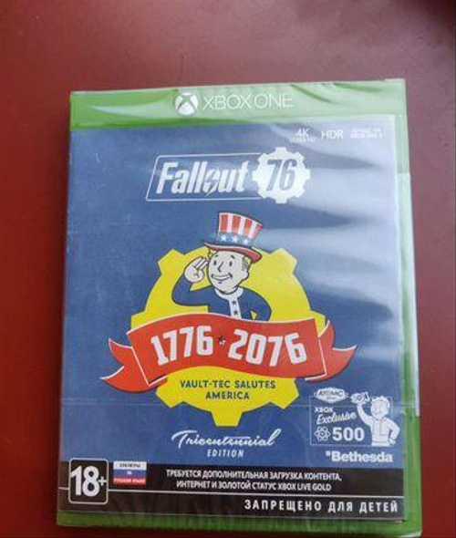 Новый диск с игрой Fallout 76 для Xbox