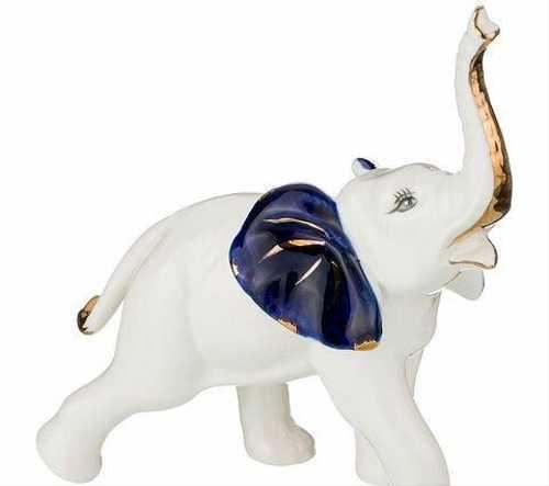 Статуэтка слоник 13,5*7 см, высота - 15 см, серия blau weiss Lefard 101-1145