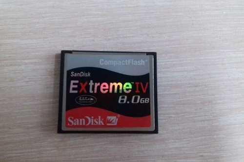 Карта памяти CompactFlash SanDisk 8Gb Extreme IV