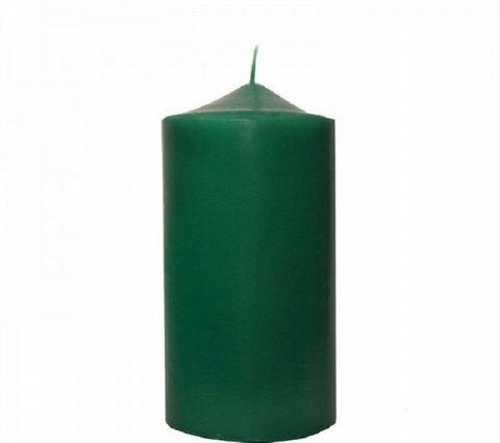 Свеча зеленая 12 см