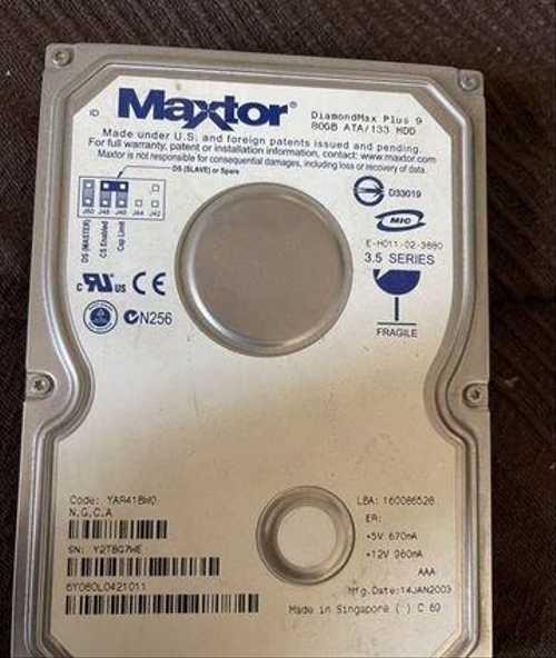 Жесткий диск maxtor
