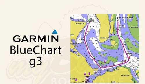 Карта глубин Garmin BlueChart G3 Россия 2021год