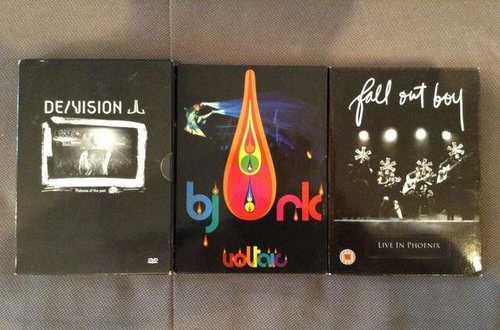 Музыкальные DVD (De/Vision, Bjork, Fall Out Boy)