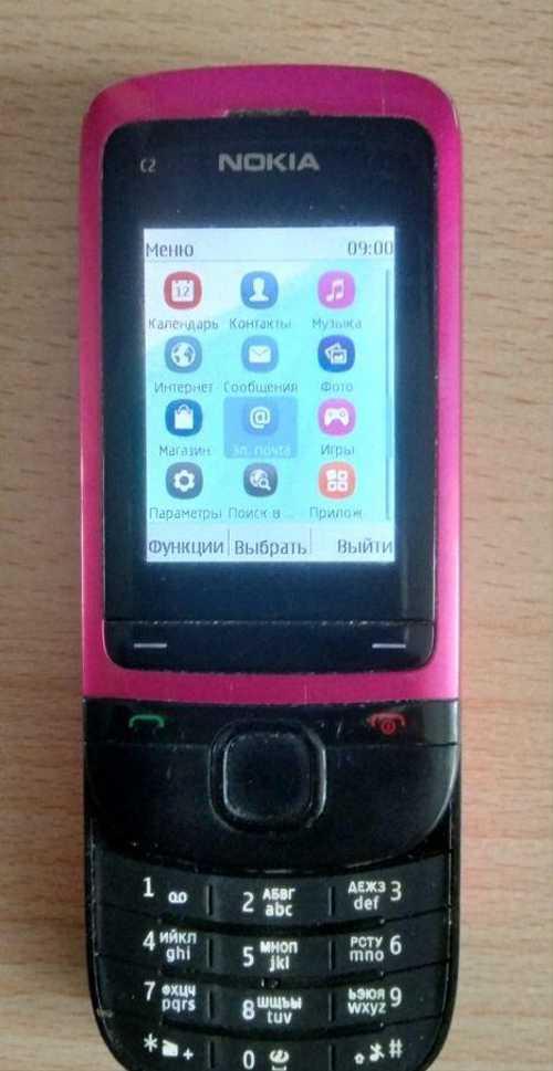 Телефон Nokia C2-05 Pink и Black