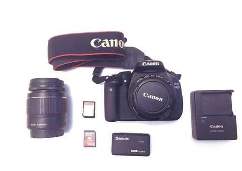 Canon EOS600D kit + Canon 50mm + 2 sd + сумка