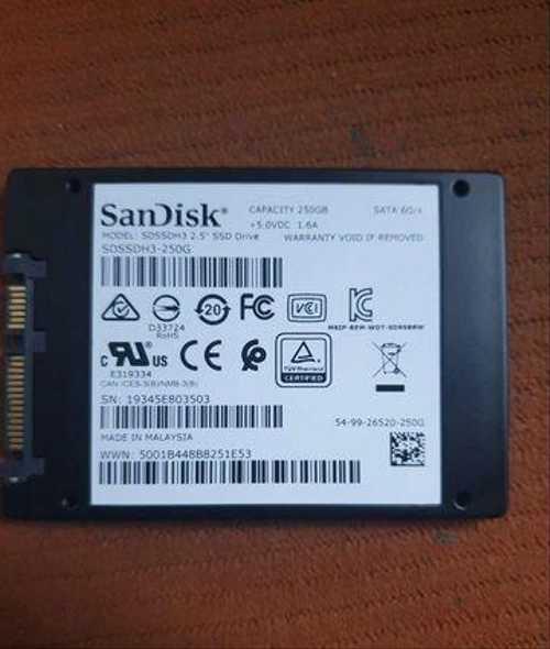 Sandisk Ultra ssd 250gb