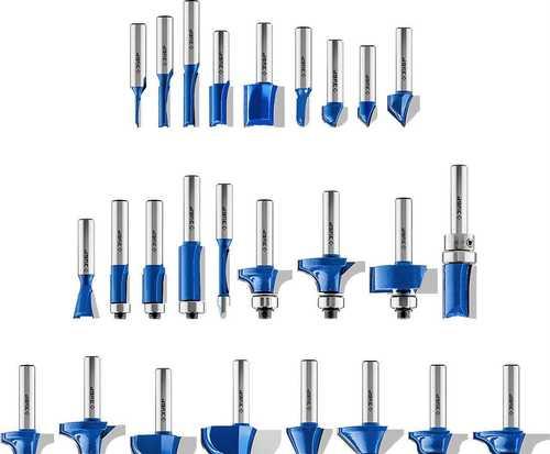 Набор профильных фрез по дереву зубр 26шт