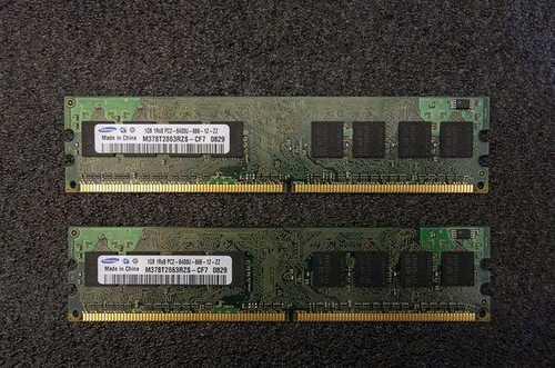 DDR2 2x1gb 800mhz 1Rx8 CL6-6-6-18 Samsung
