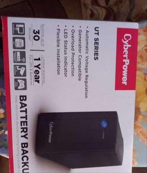 Стабилизатор напряжения Cyberpower 650va 360w