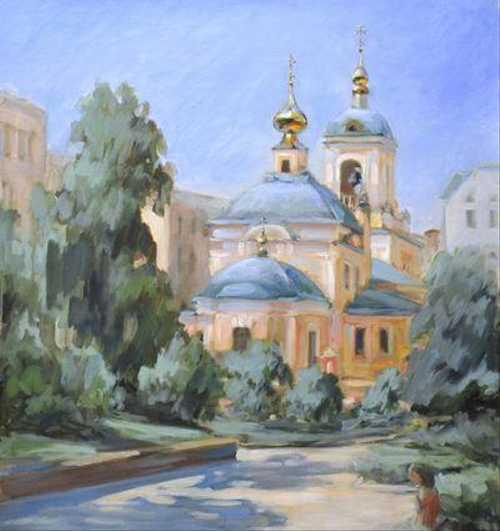 Картина маслом "На Преображенке"